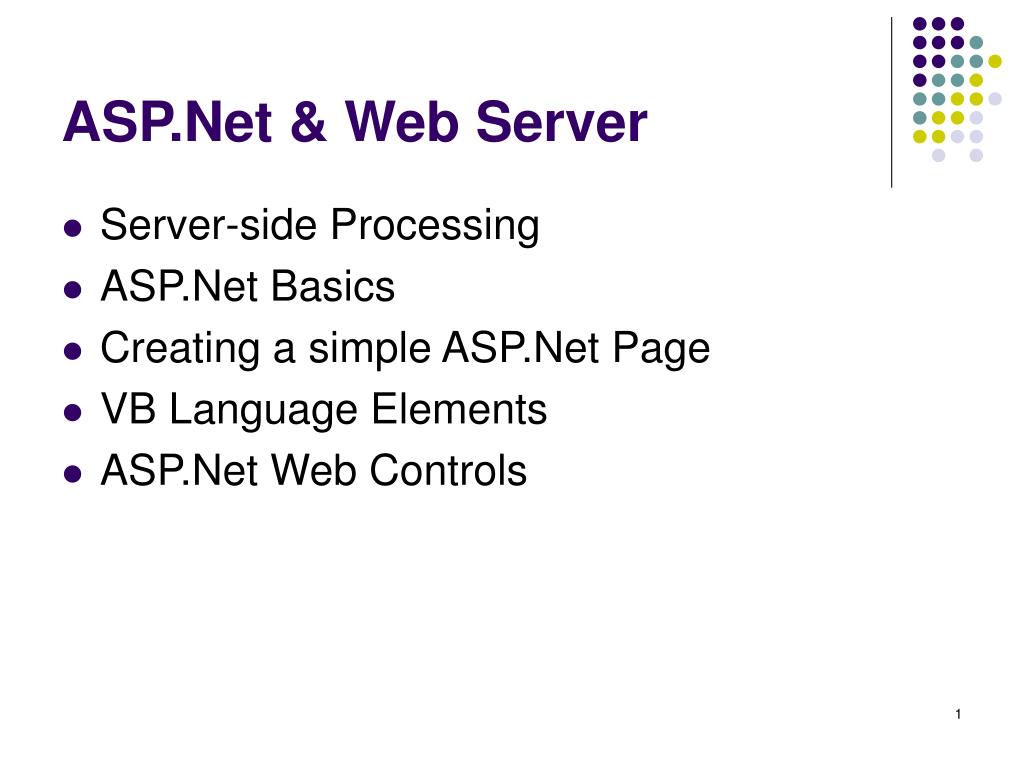 PPT - ASP.Net & Web Server PowerPoint Presentation, free download - ID ...