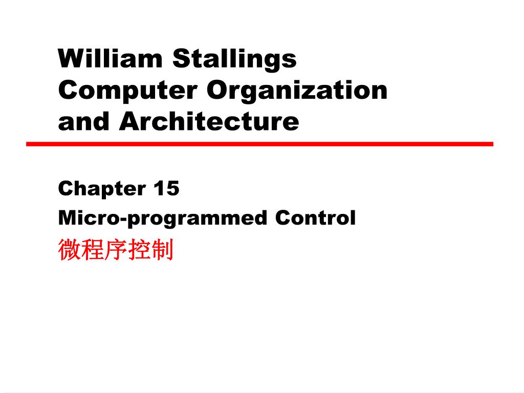 PPT - William Stallings Computer Organization and Architecture ...