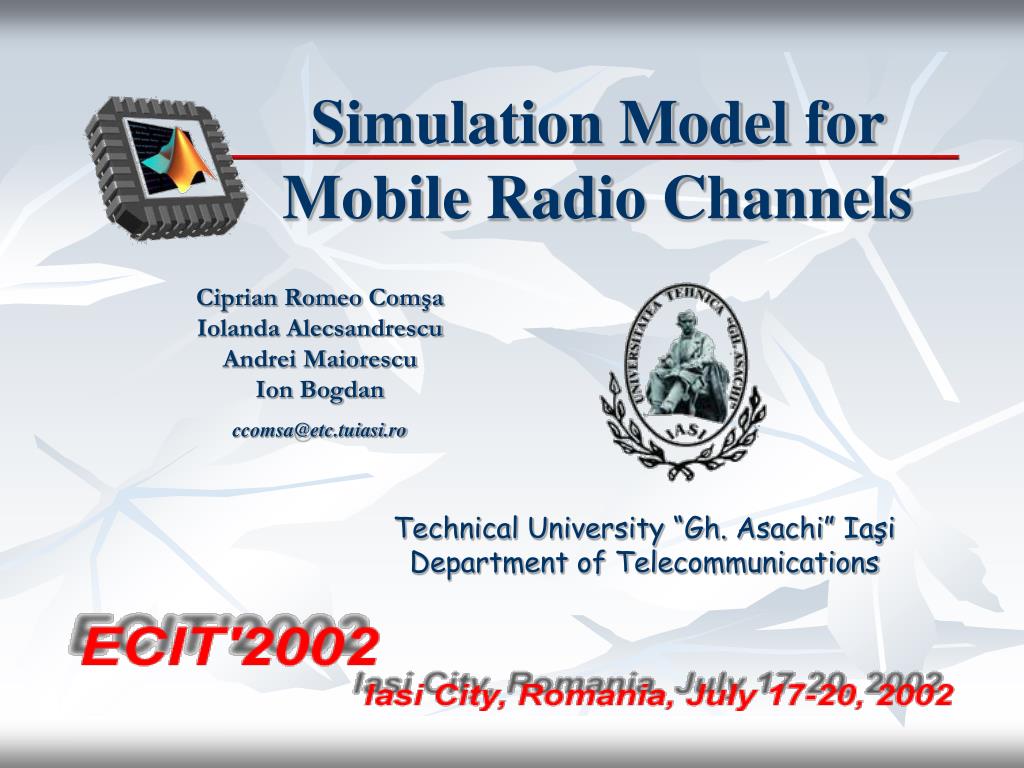 PPT - Simulation Model for Mobile Radio Channels PowerPoint ...