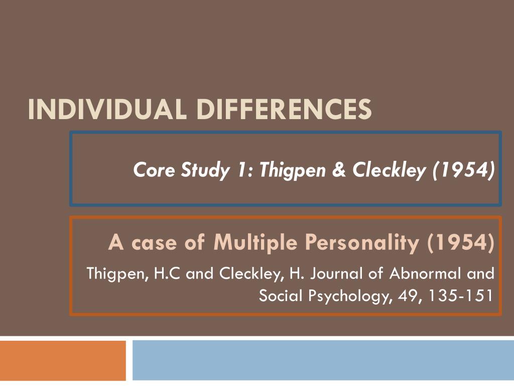 PPT - Individual Differences PowerPoint Presentation, free download ...