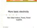 PPT - Basic Electricity PowerPoint Presentation, free download - ID:1597114