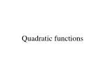 PPT - QUADRATIC FUNCTIONS PowerPoint Presentation, free download - ID ...