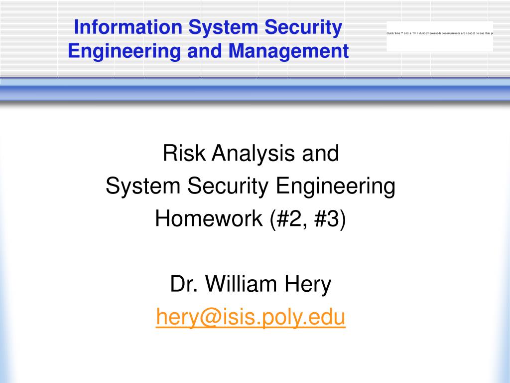 PPT - Information System Security Engineering and Management PowerPoint ...
