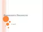 PPT - Possessive Pronouns PowerPoint Presentation, free download - ID ...