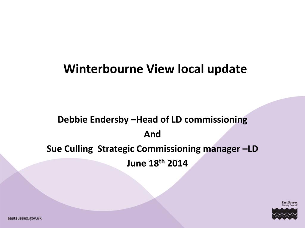 PPT - Winterbourne View local update PowerPoint Presentation, free ...
