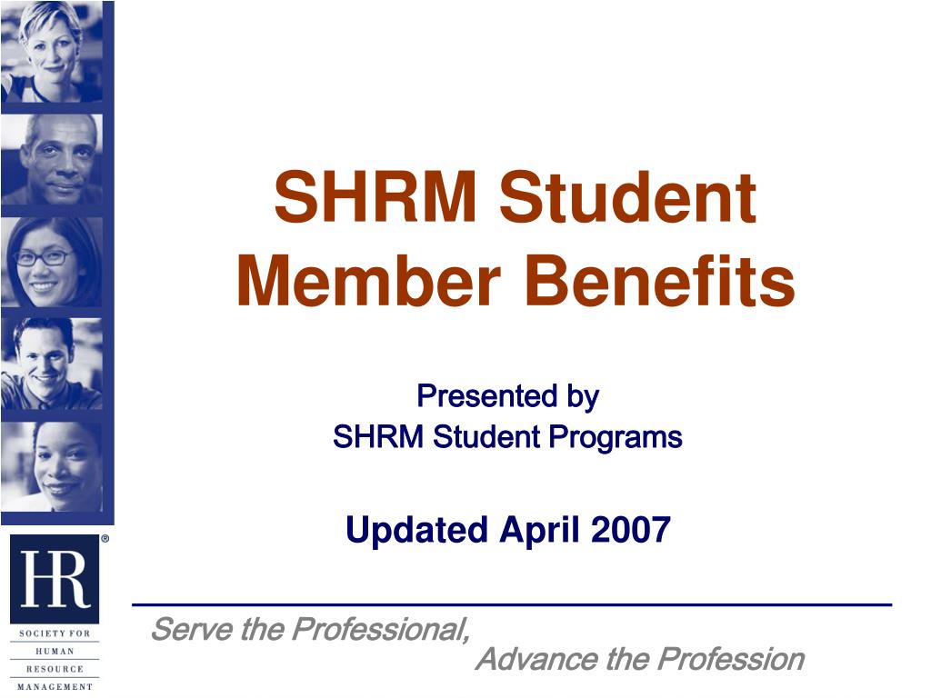 PPT - SHRM Student Member Benefits PowerPoint Presentation, free ...