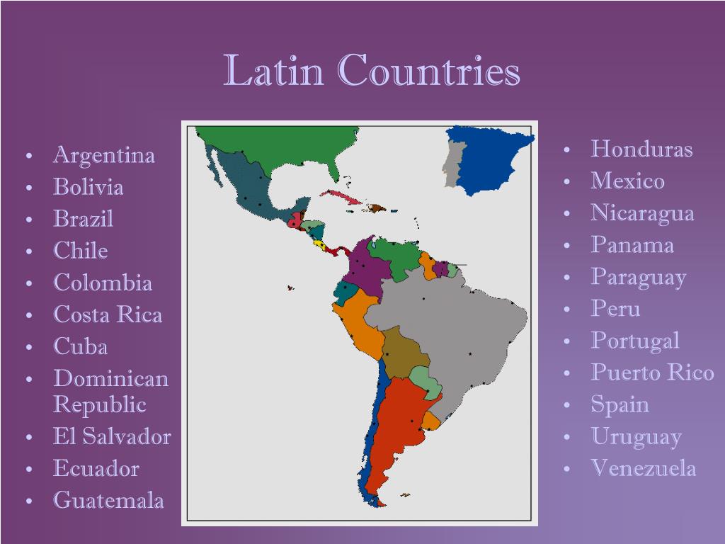 PPT - Latin Countries PowerPoint Presentation, free download - ID:6305435