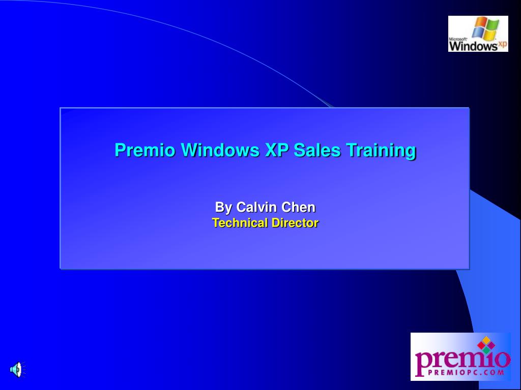 PPT - Premio Windows XP Sales Training PowerPoint Presentation, free ...