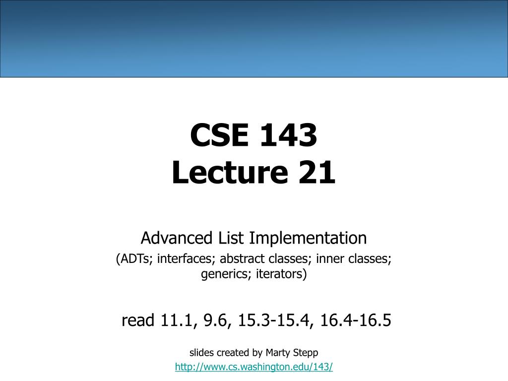 PPT - Advanced List Implementation in Java: Exploring Abstract Classes, Interfaces, and Generics ...