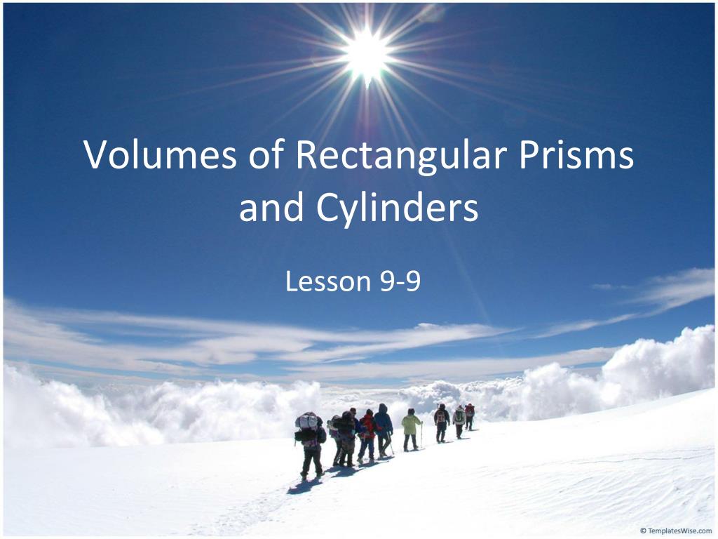 PPT - Volumes of Rectangular Prisms and Cylinders PowerPoint ...