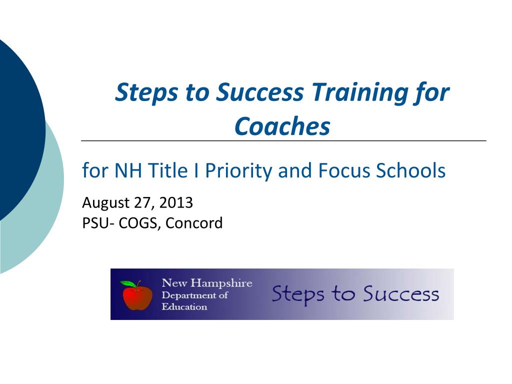 PPT - Steps to Success Training for Coaches PowerPoint Presentation ...