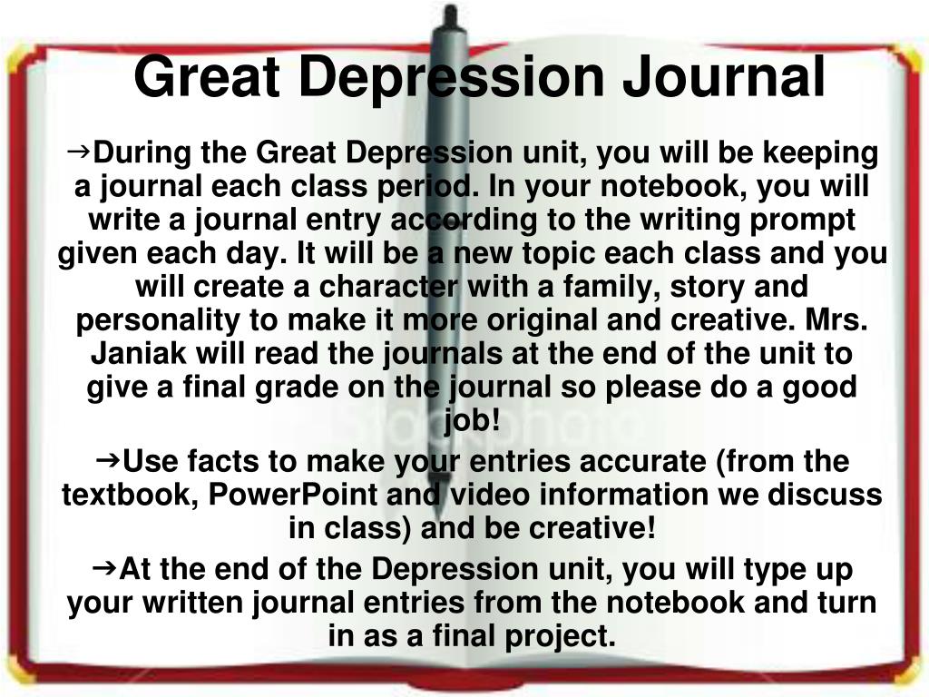 PPT - Great Depression Journal PowerPoint Presentation, free download ...