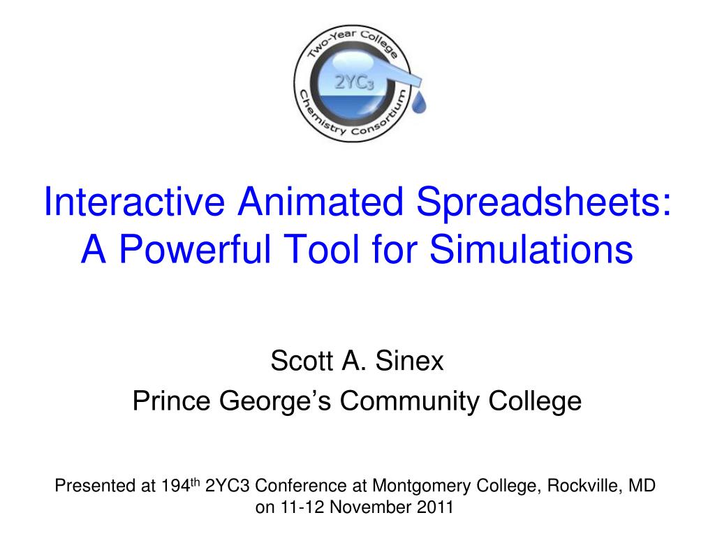 PPT - Interactive Animated Spreadsheets: A Powerful Tool for ...