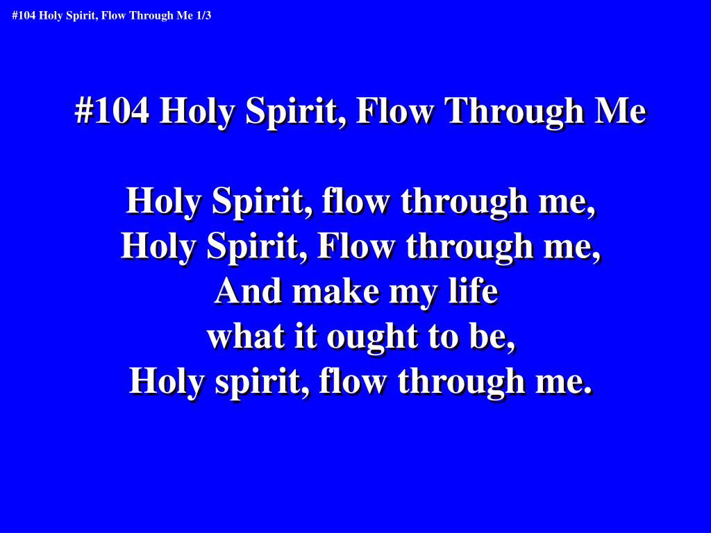 PPT - Invoking the Holy Spirit: A Prayer for Divine Flow and Purpose ...