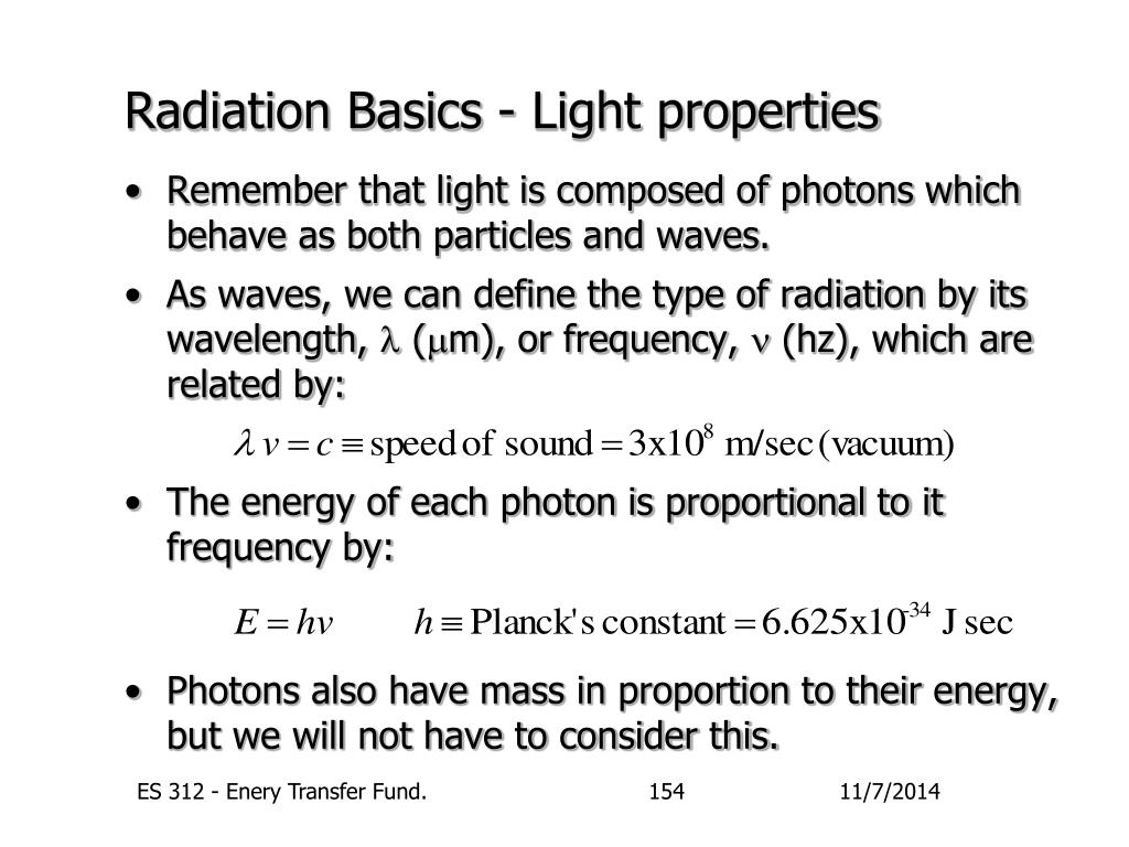 PPT - Radiation Basics - Light properties PowerPoint Presentation, free ...