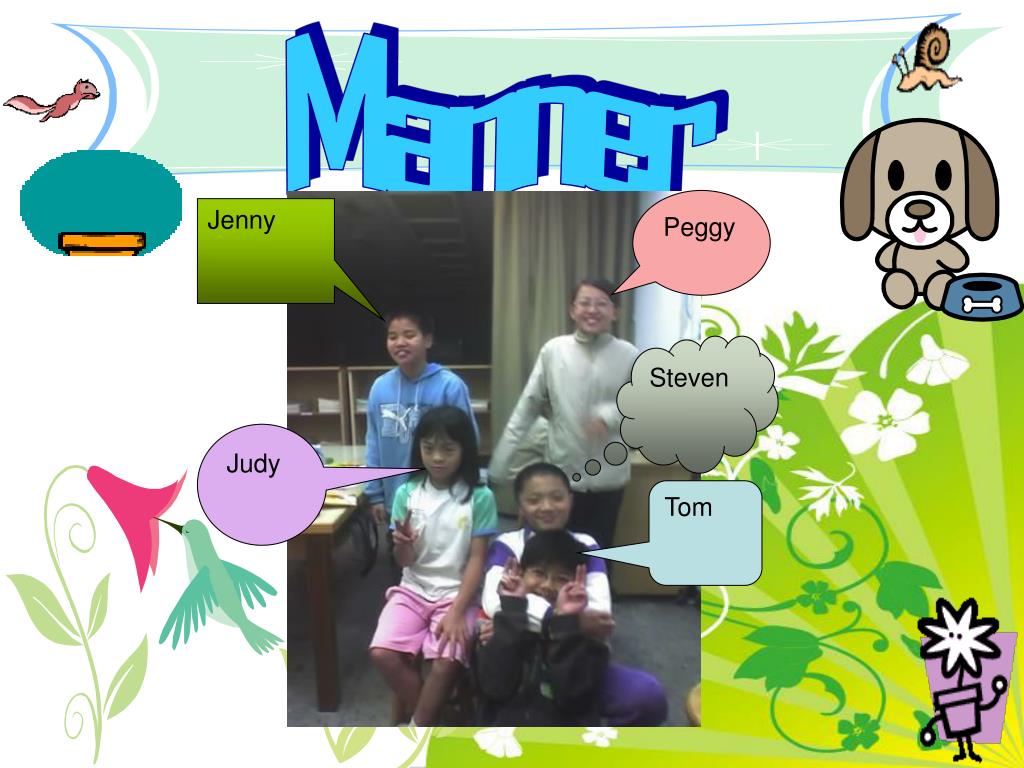 PPT - Manner PowerPoint Presentation, free download - ID:6315290