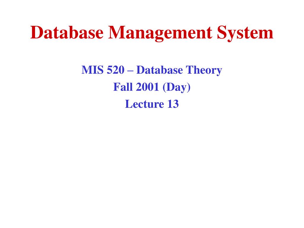 PPT - Database Management System PowerPoint Presentation, free download ...