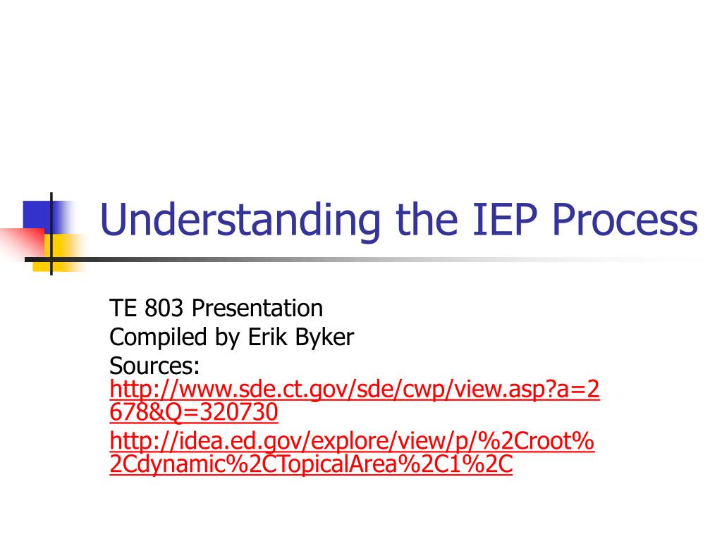 PPT - Understanding the IEP Process PowerPoint Presentation, free ...
