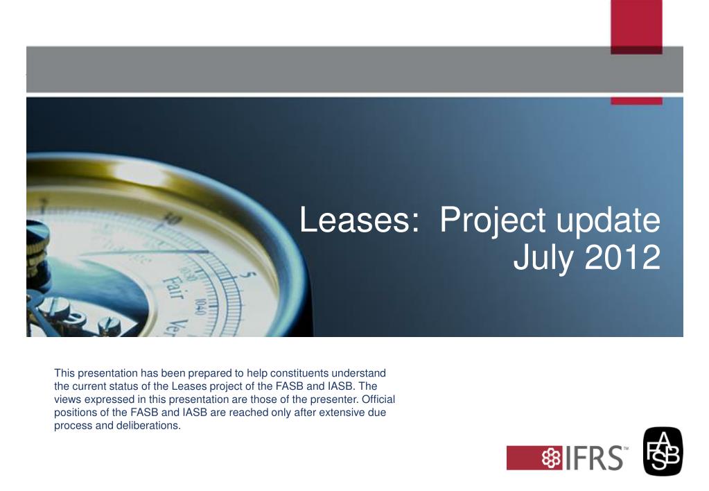 PPT - Leases: Project update July 2012 PowerPoint Presentation, free ...
