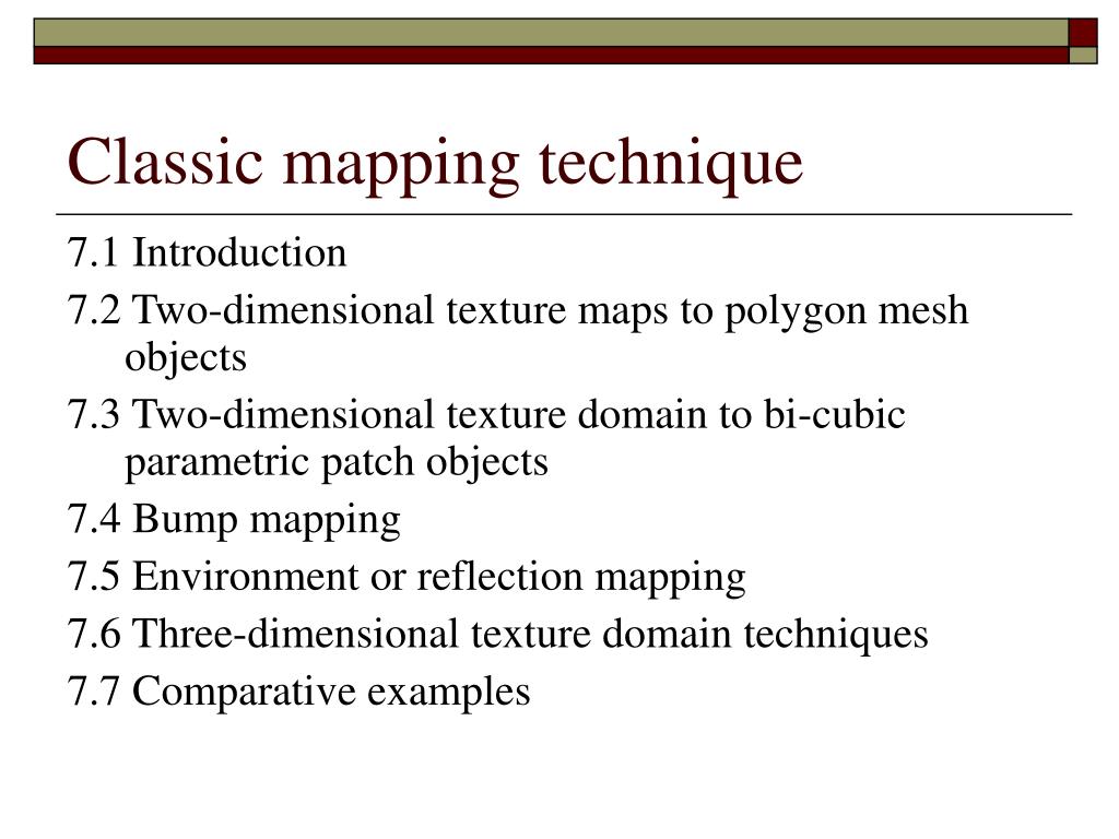PPT - Classic mapping technique PowerPoint Presentation, free download ...