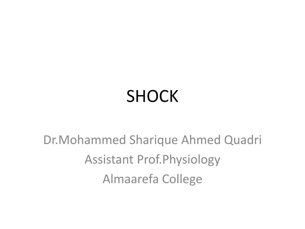 PPT - SHOCK PowerPoint Presentation, free download - ID:6321272