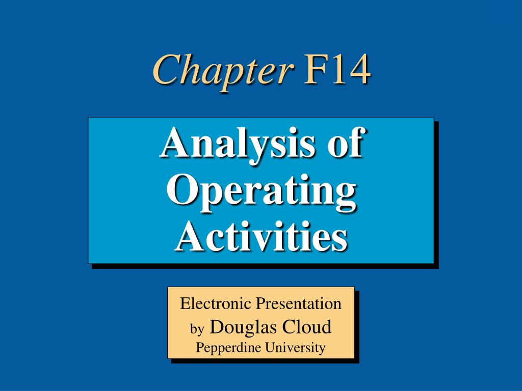 PPT - Analysis of Operating Activities PowerPoint Presentation, free ...