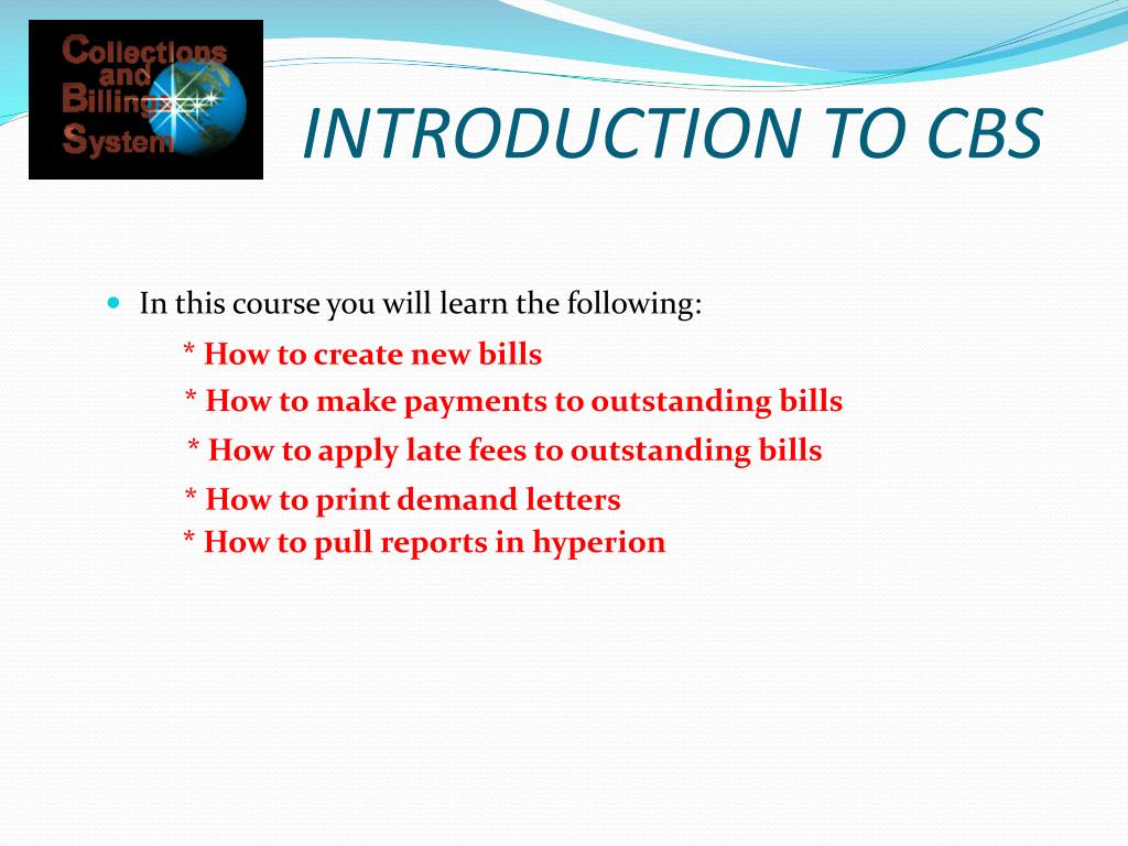 PPT - INTRODUCTION TO CBS PowerPoint Presentation, free download - ID ...