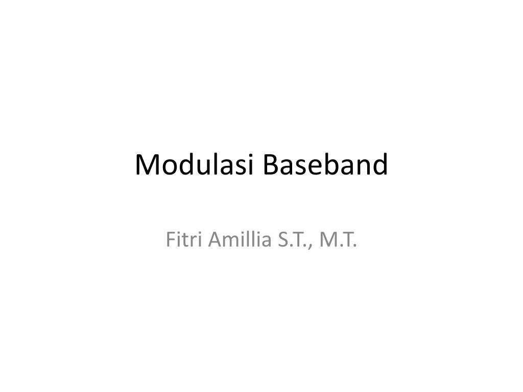 PPT - Modulasi Baseband PowerPoint Presentation, free download - ID:6331718