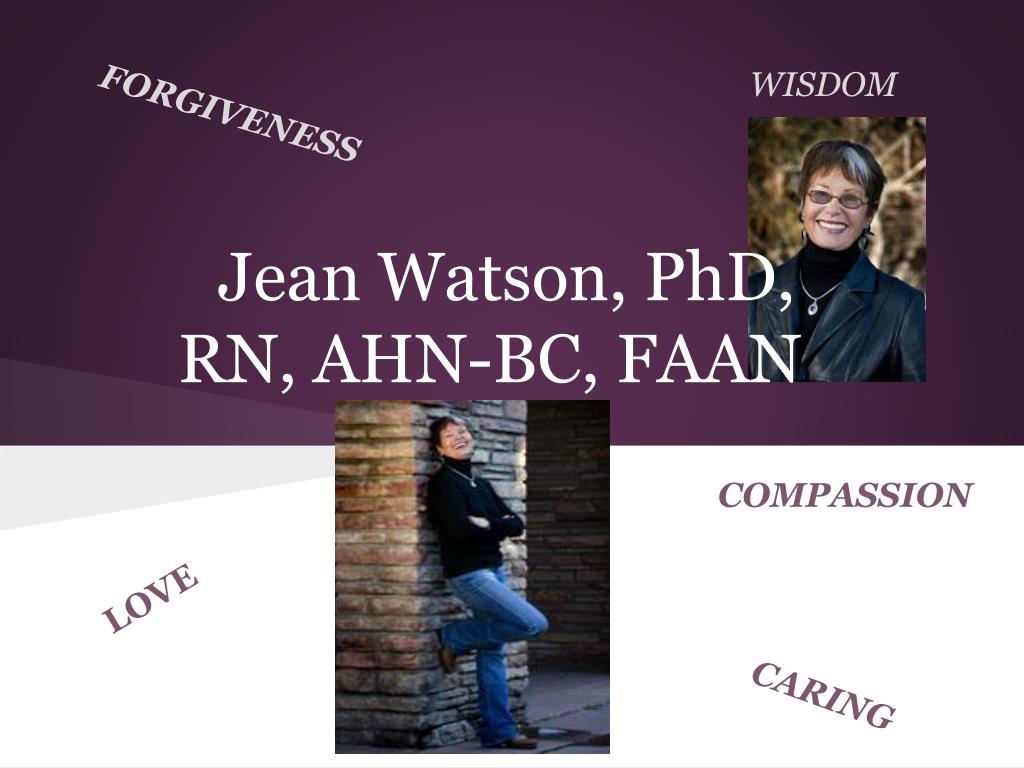 PPT - Jean Watson, PhD, RN, AHN-BC, FAAN PowerPoint Presentation, free ...