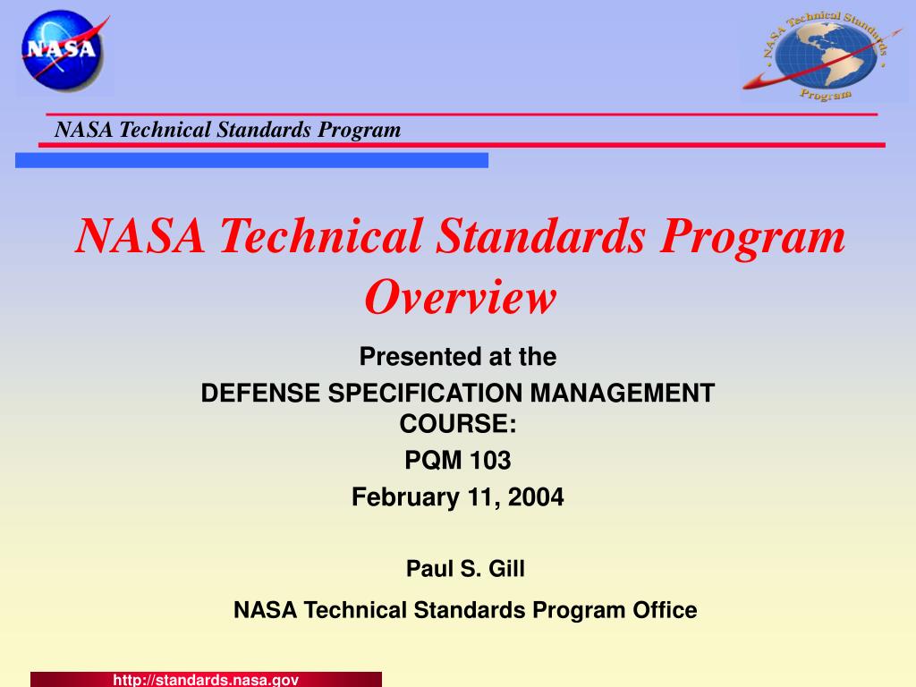 PPT - NASA Technical Standards Program Overview PowerPoint Presentation ...