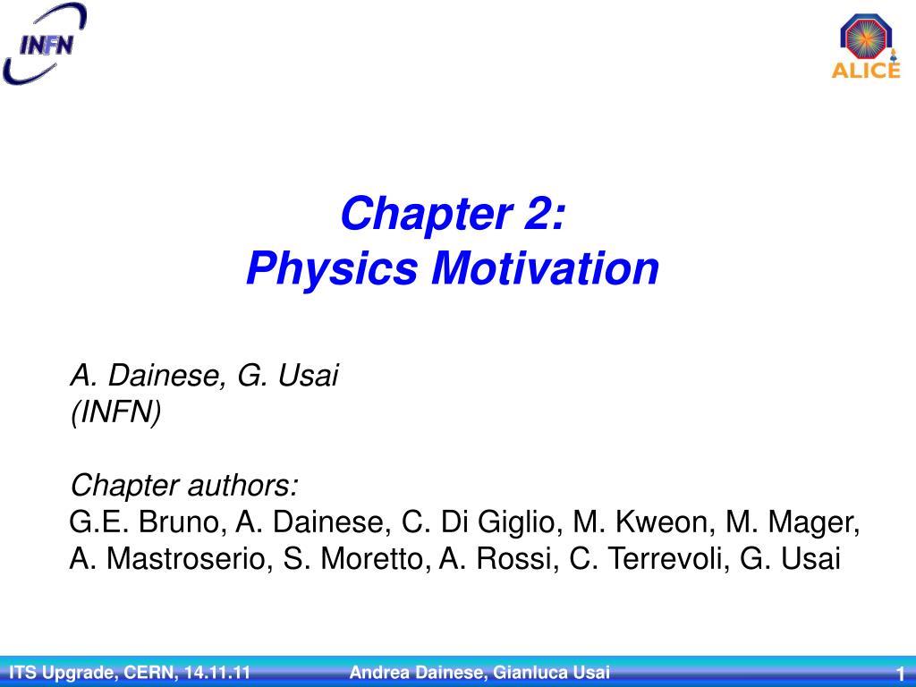 PPT - Chapter 2: Physics Motivation PowerPoint Presentation, free ...