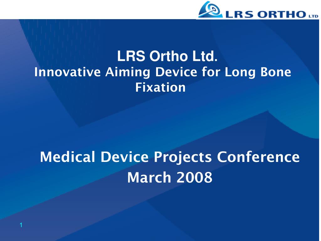 PPT - Innovative Aiming Device for Long Bone Fixation PowerPoint ...