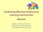 PPT - Characteristics of Effective Learning Communities PowerPoint ...