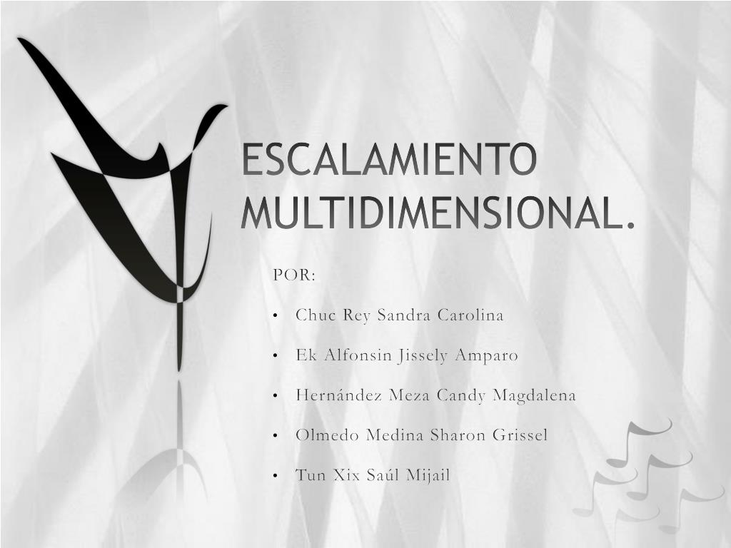 PPT - ESCALAMIENTO MULTIDIMENSIONAL. PowerPoint Presentation, free download - ID:6343904