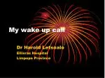 PPT - WAKE UP CALL PowerPoint Presentation, free download - ID:2474370