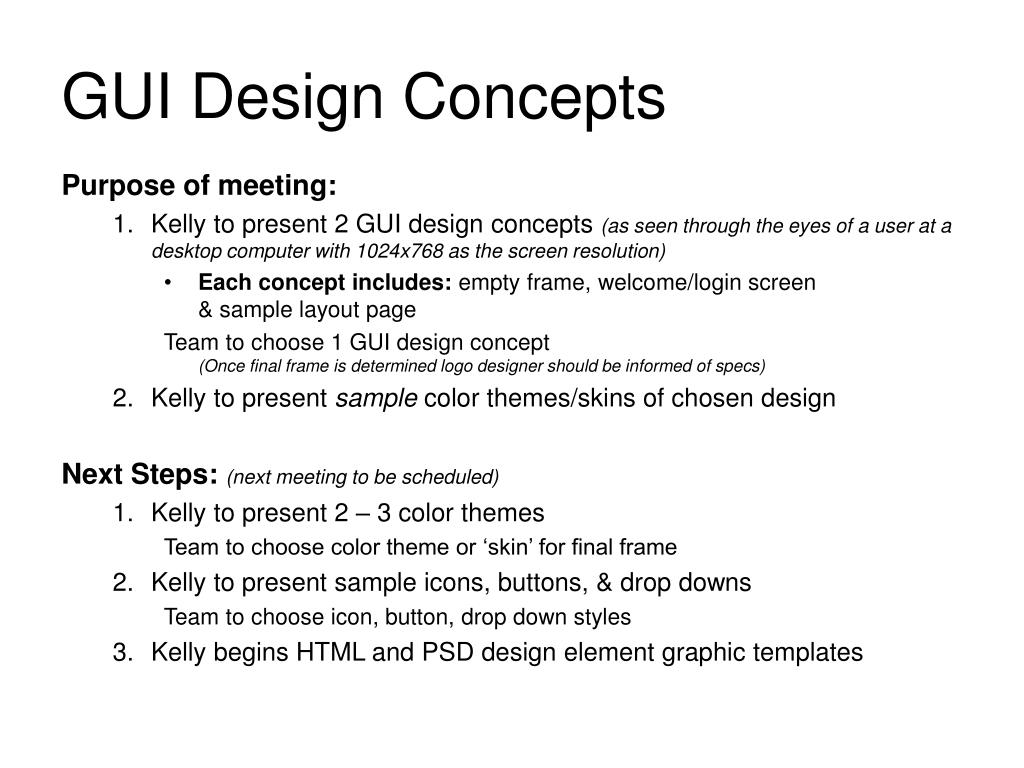 PPT - GUI Design Concepts PowerPoint Presentation, free download - ID ...