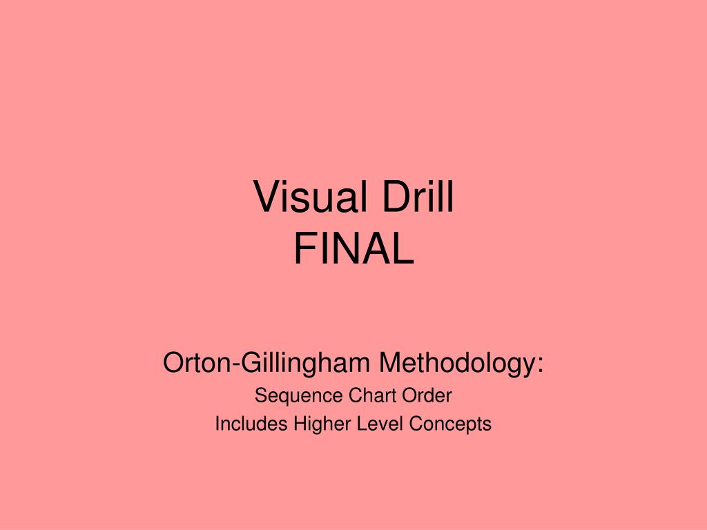 PPT - Visual Drill FINAL PowerPoint Presentation, free download - ID ...