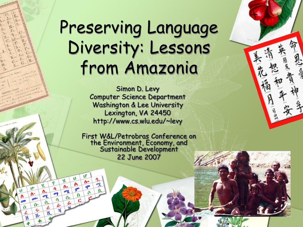 PPT - Preserving Language Diversity: Lessons from Amazonia PowerPoint ...