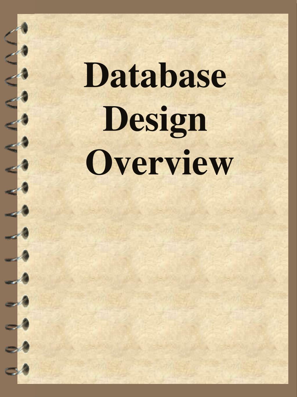 PPT - Database Design Overview PowerPoint Presentation, free download ...