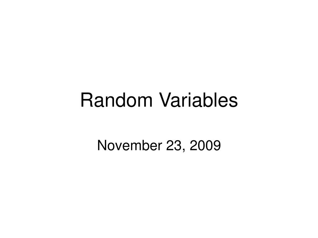 PPT - Understanding Discrete Random Variables and Their Distributions PowerPoint Presentation ...