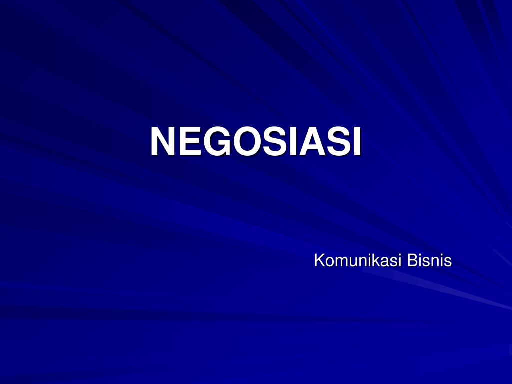 PPT - NEGOSIASI PowerPoint Presentation, free download - ID:6365785