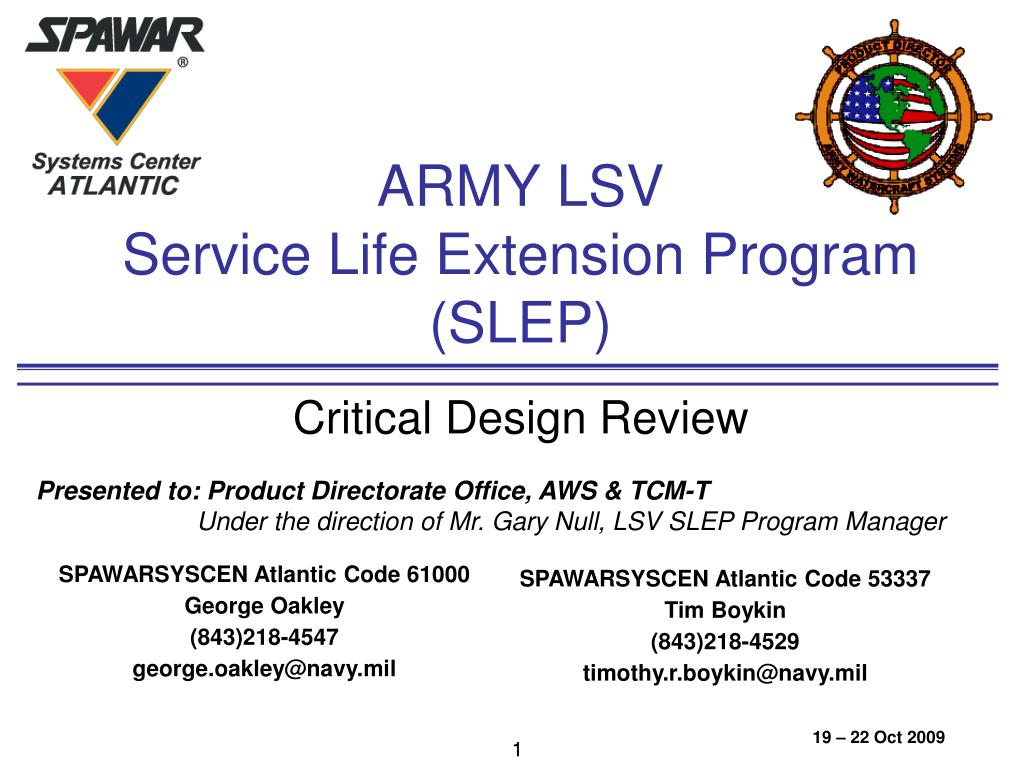 PPT - ARMY LSV Service Life Extension Program (SLEP) PowerPoint ...