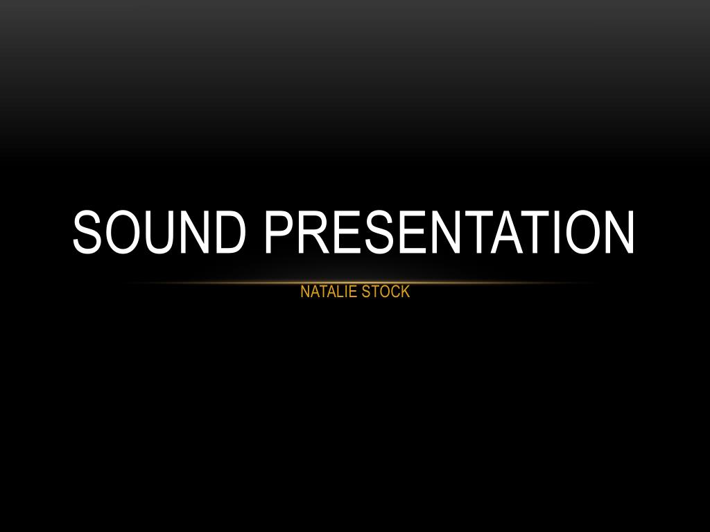 PPT - Dynamic Sound and Visual Experience: Exploring the Relationship ...