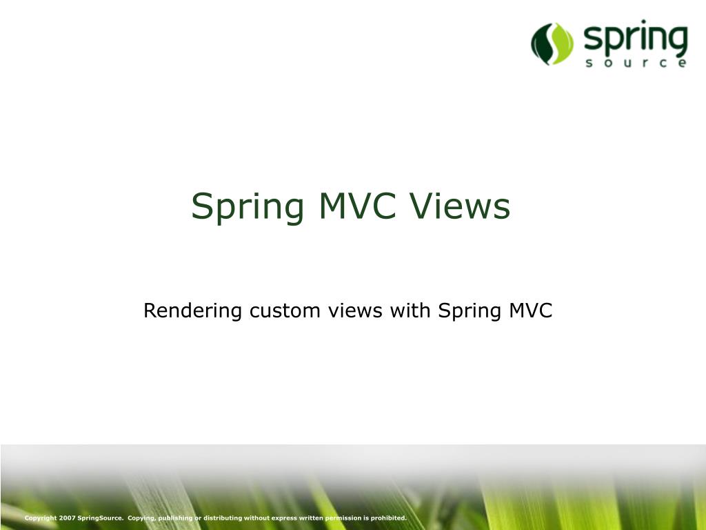 PPT - Spring MVC Views PowerPoint Presentation, free download - ID:6367791