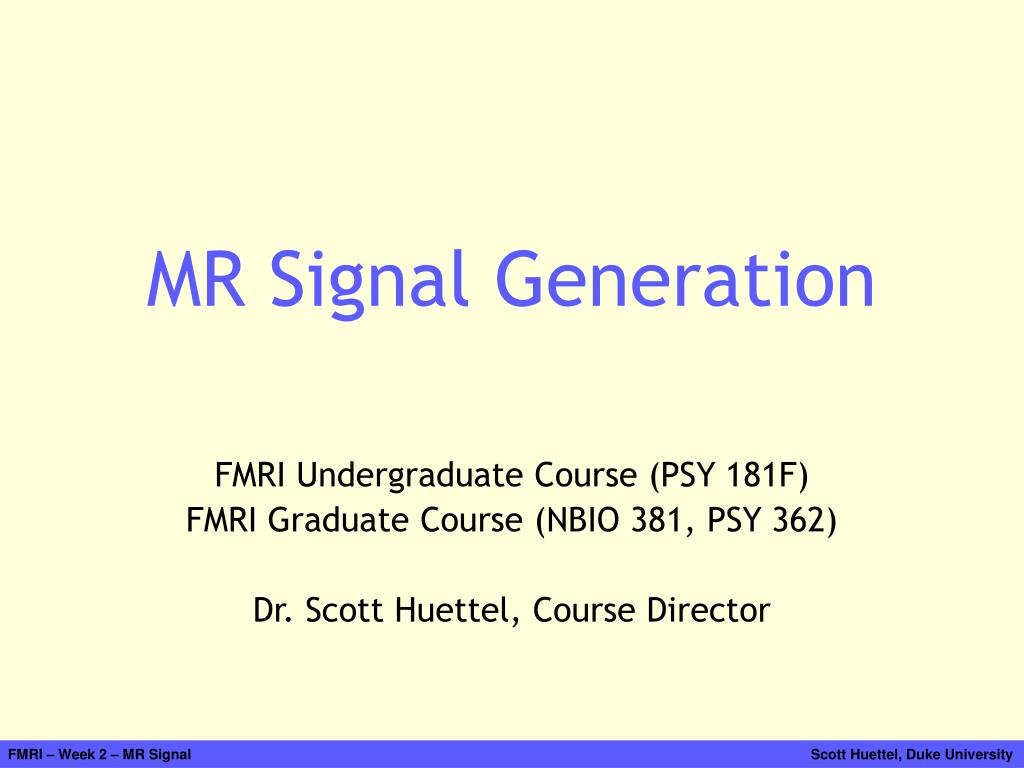 PPT - MR Signal Generation PowerPoint Presentation, free download - ID ...