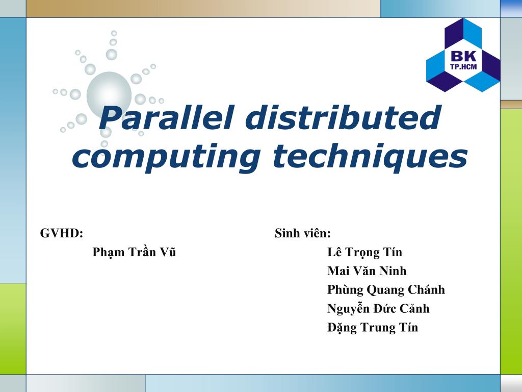 PPT - Parallel distributed computing techniques PowerPoint Presentation ...