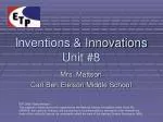 PPT - Inventions and Innovations PowerPoint Presentation, free download ...