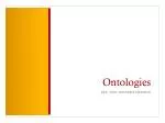 PPT - Ontologies PowerPoint Presentation, free download - ID:646270