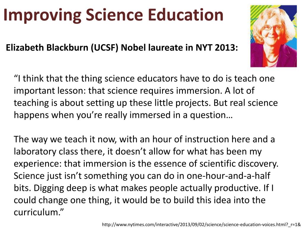 PPT - Improving Science Education PowerPoint Presentation, free ...