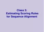 PPT - Scoring Matrices for Sequence Alignment PowerPoint Presentation ...